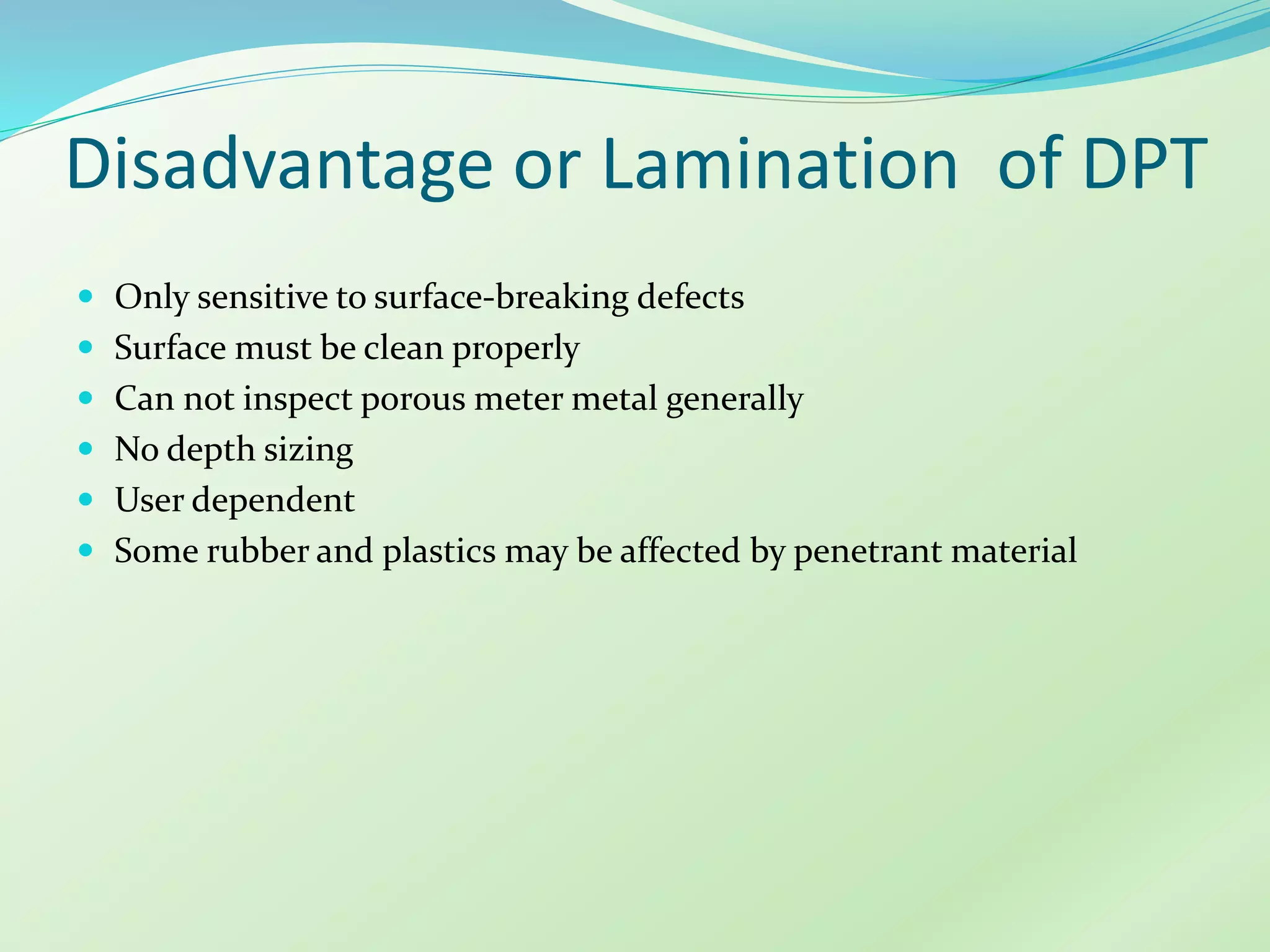 Presentation on Dye Penetrant Testing | PPTX
