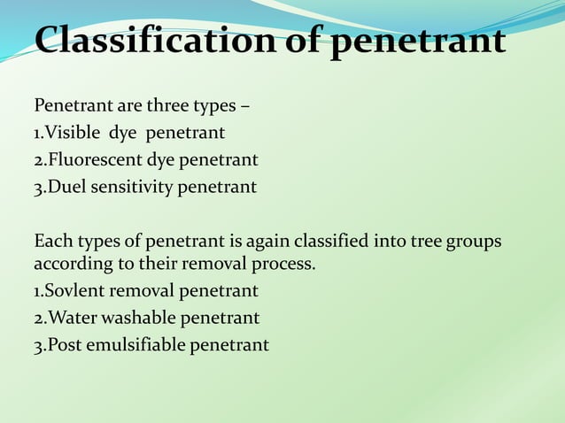 Presentation on Dye Penetrant Testing | PPTX