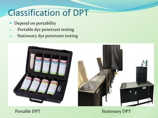 Presentation on Dye Penetrant Testing | PPTX