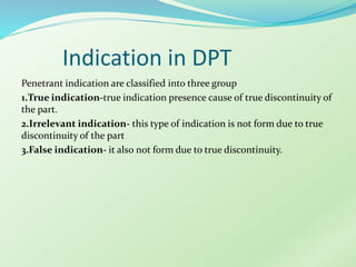 Presentation on Dye Penetrant Testing | PPTX