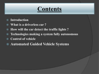 Presentation on driverless cars by shahin hussan | PPT