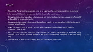 Presentation on dry granulation | PDF