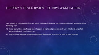 Presentation on dry granulation | PDF