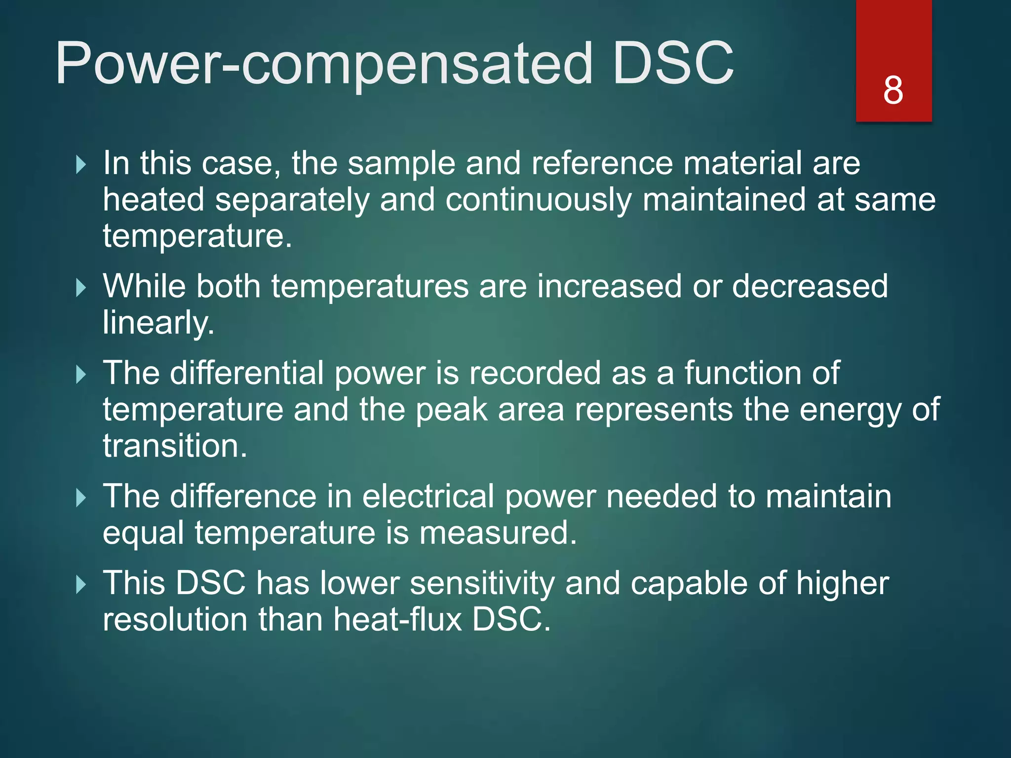 Presentation on DSC (differential scanning calorimetry ) | PPT