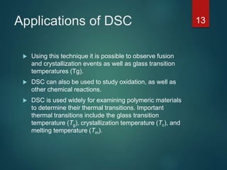 Presentation on DSC (differential scanning calorimetry ) | PPT