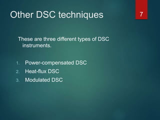 Presentation on DSC (differential scanning calorimetry ) | PPT