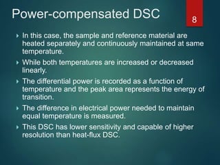 Presentation on DSC (differential scanning calorimetry ) | PPT