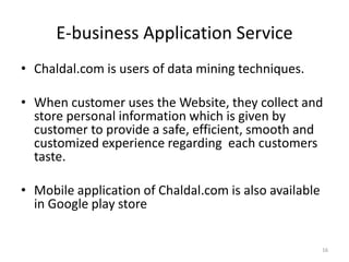 Presentation on e business of chaldal.com