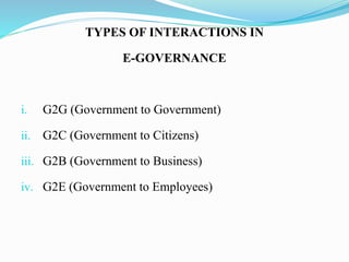 Presentation on e-governance | PPTX