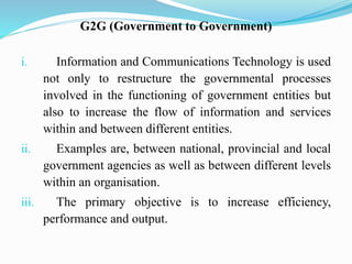 Presentation on e-governance | PPTX