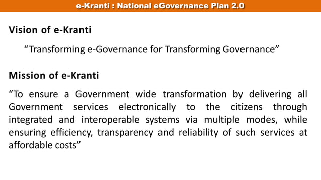Presentation on e-Kranti-25_03_2015_v8_1.pptx | Cloud Computing | Internet