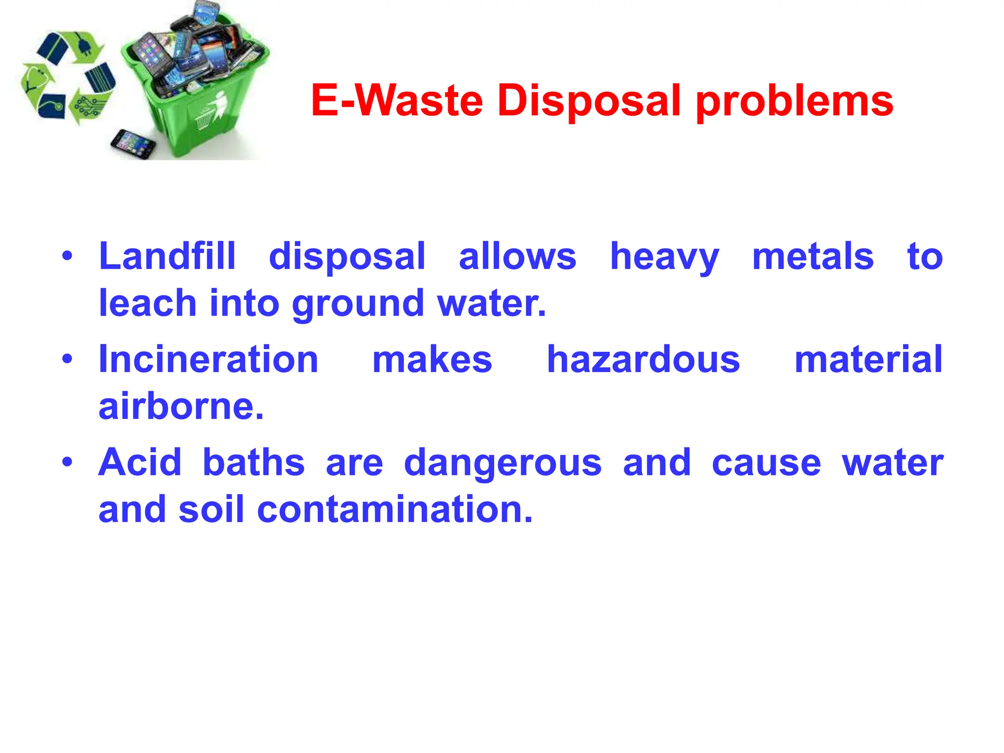 e-waste management Environmental Awareness | PPTX