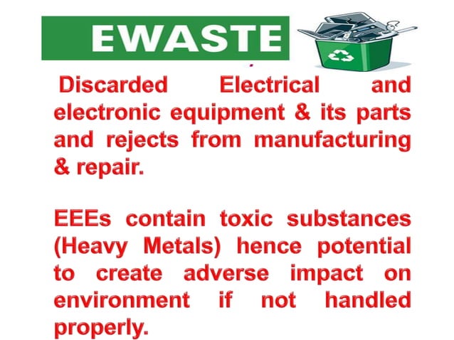 e-waste management Environmental Awareness | PPTX | Environmental ...