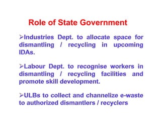 e-waste management Environmental Awareness | PPTX