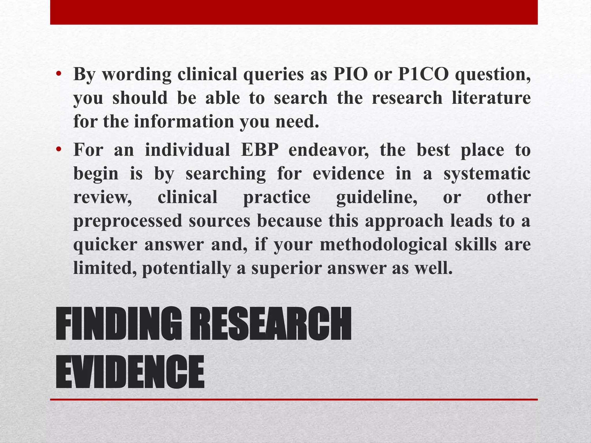 Presentation on ebp | PPTX