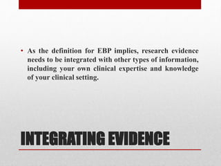 Presentation on ebp | PPTX