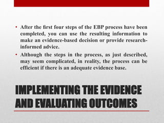 Presentation on ebp | PPTX