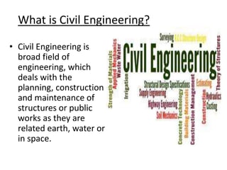 Introduction to Civil Engineering (Harsh Gupta) | PPTX