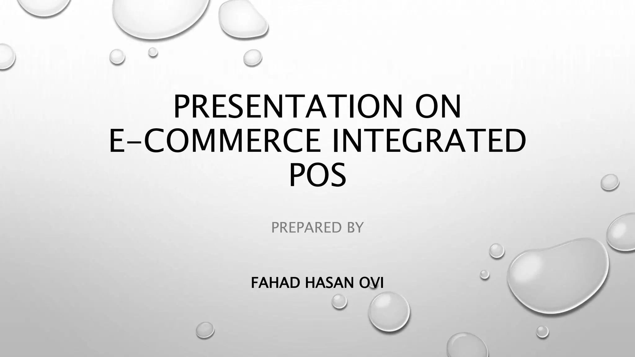 Presentation on e commerce and pos | PPTX