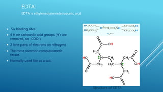 Complexometric Titration, EDTA Titration | PPT