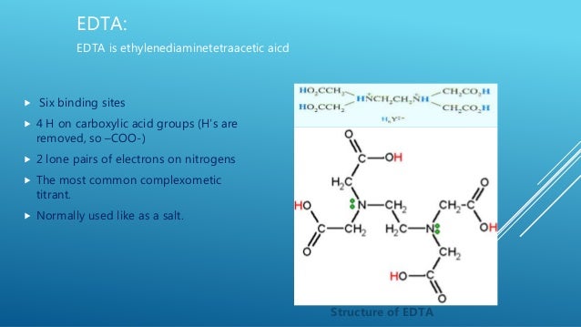 Complexometric Titration, EDTA Titration