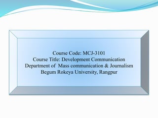 Presentation on education Development sector | PPTX