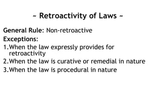 Presentation on Effect and Application of Laws | PPTX