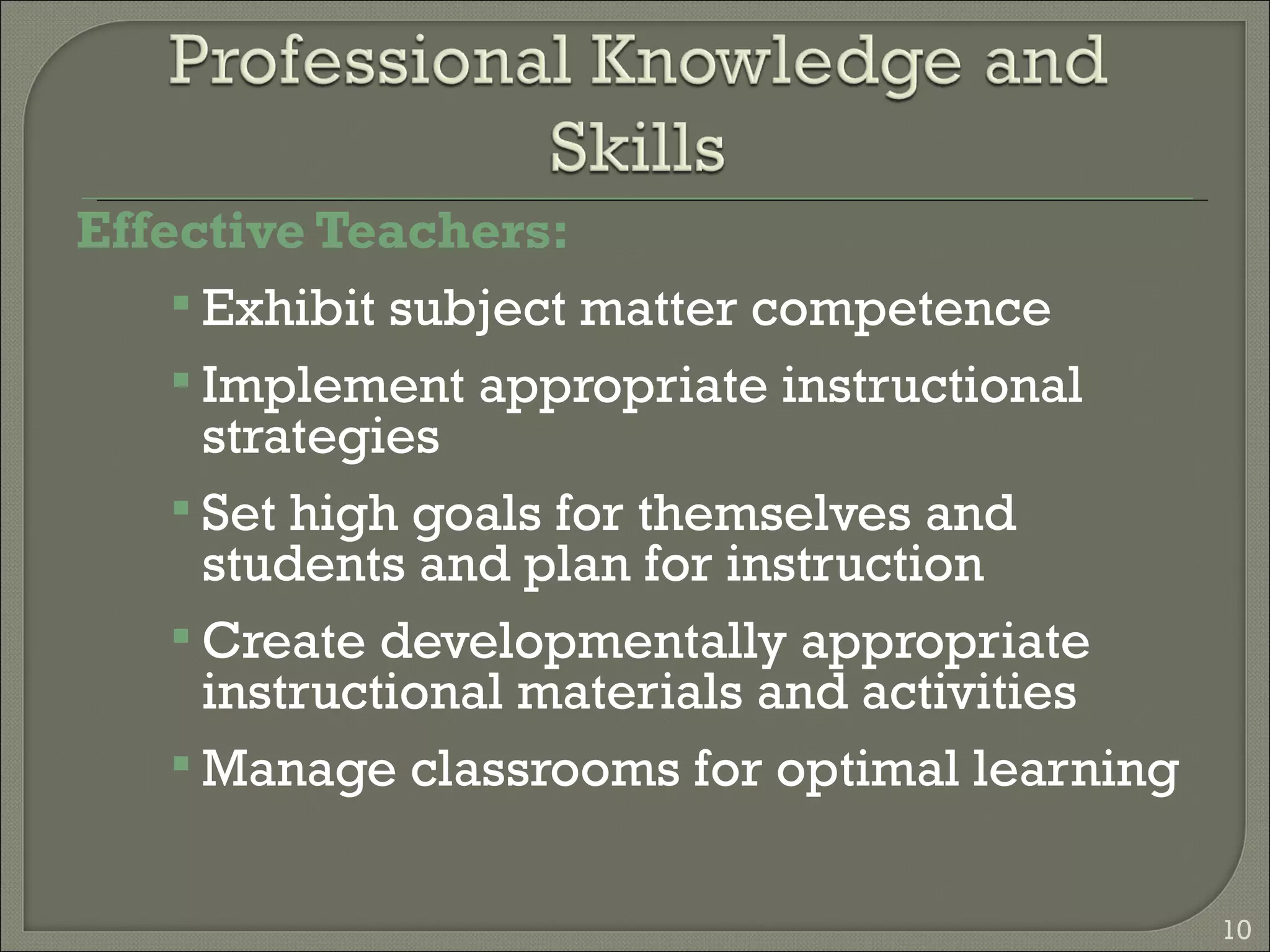 Presentation on effective teaching | PPT