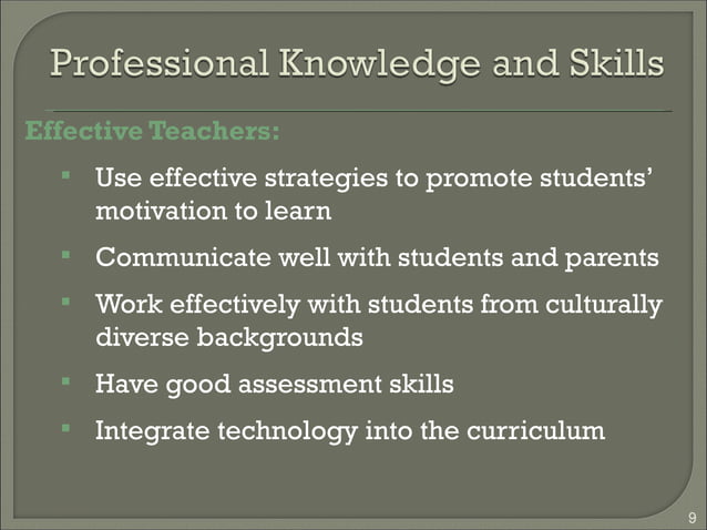 Presentation on effective teaching | PPT | Professional School ...
