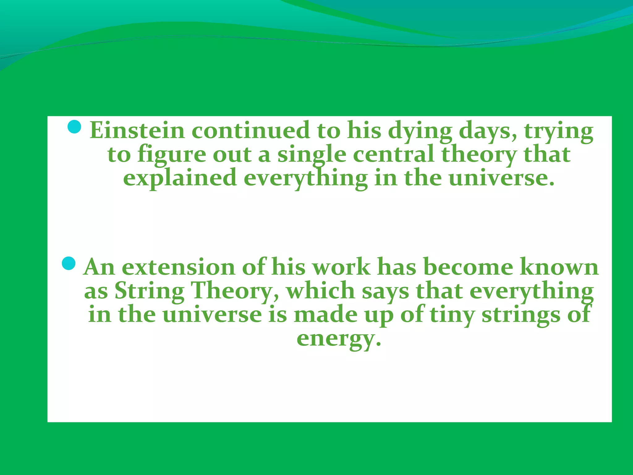 Presentation on einstein | PPT