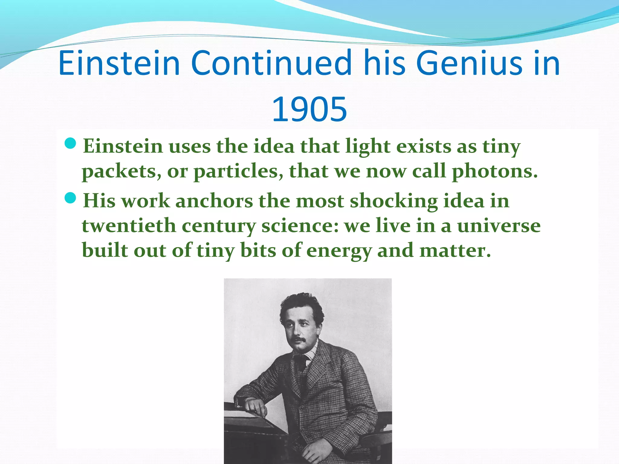 Presentation on einstein | PPT