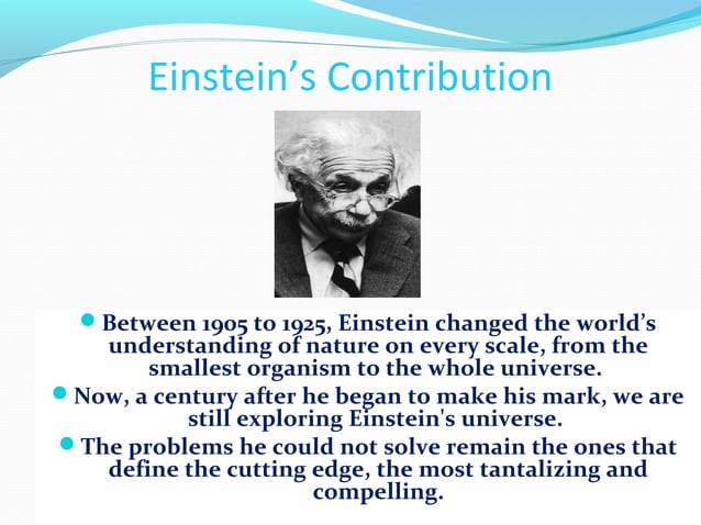 Presentation on einstein | PPT