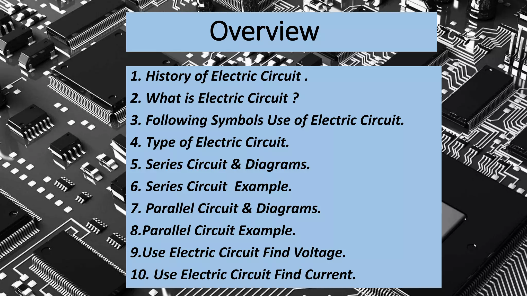 Presentation on electric circuit | PPTX