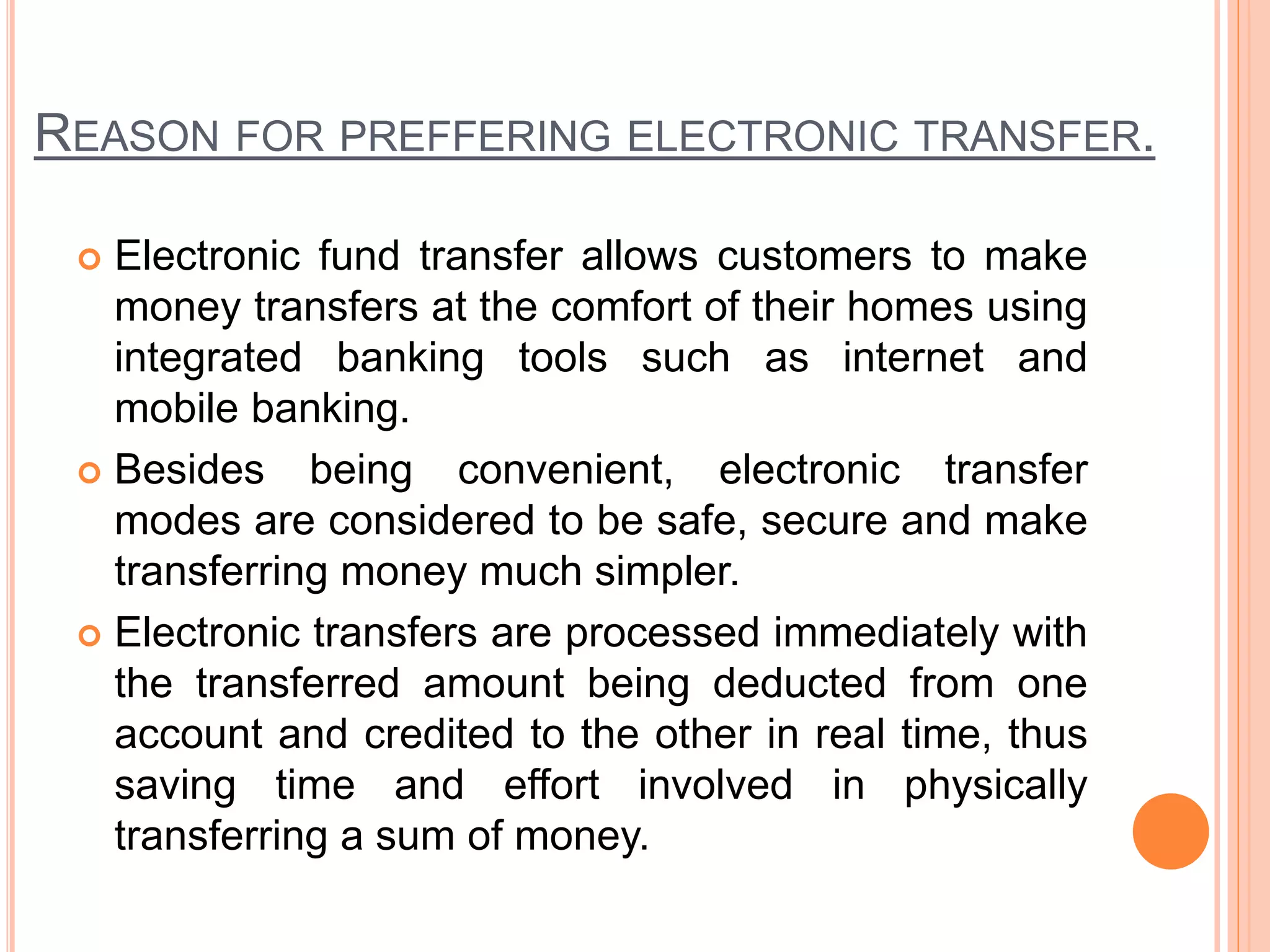 Presentation on Electronic Fund Transfer | PPTX