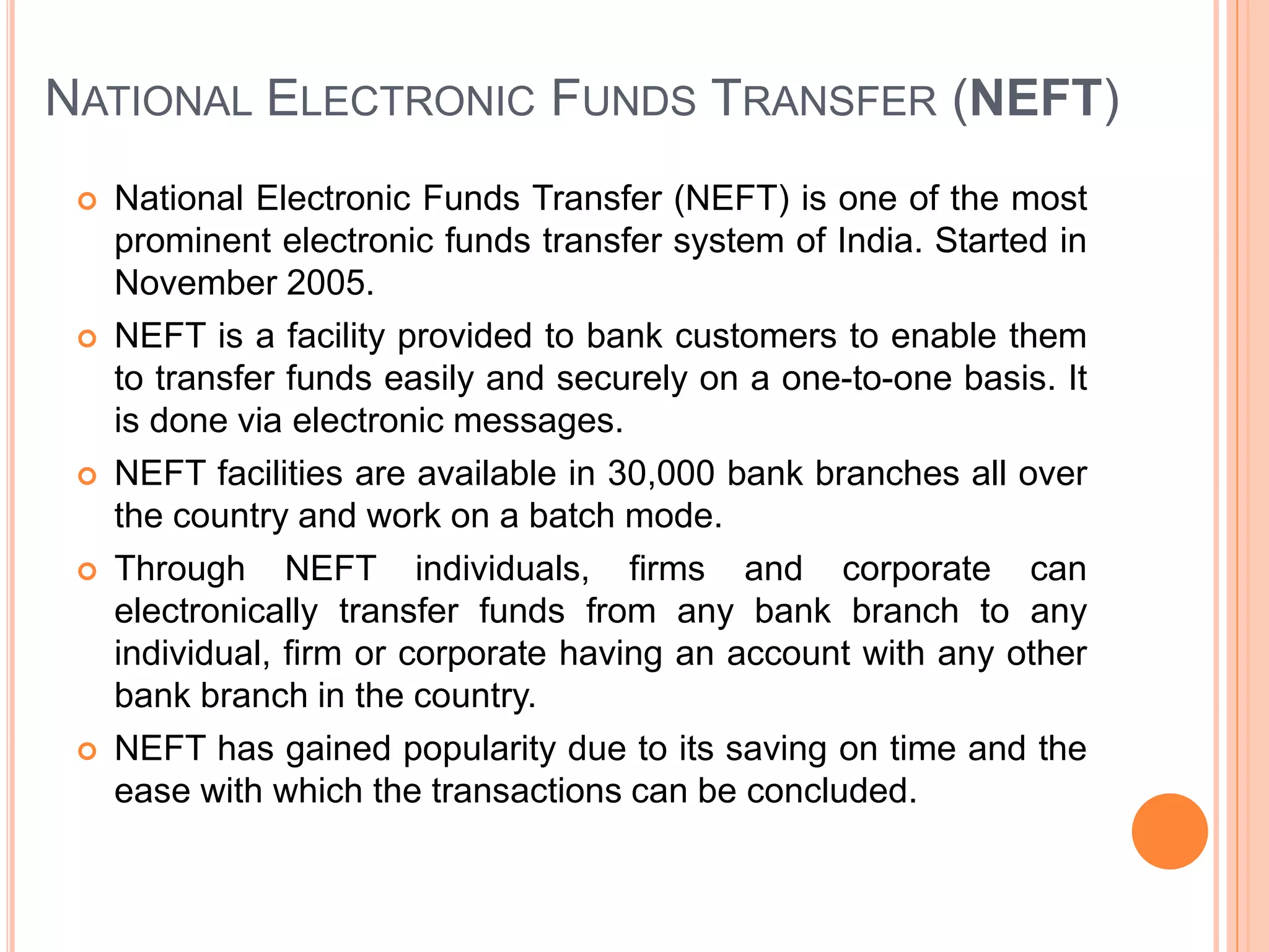 Presentation on Electronic Fund Transfer | PPTX