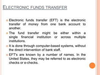Presentation on Electronic Fund Transfer | PPTX