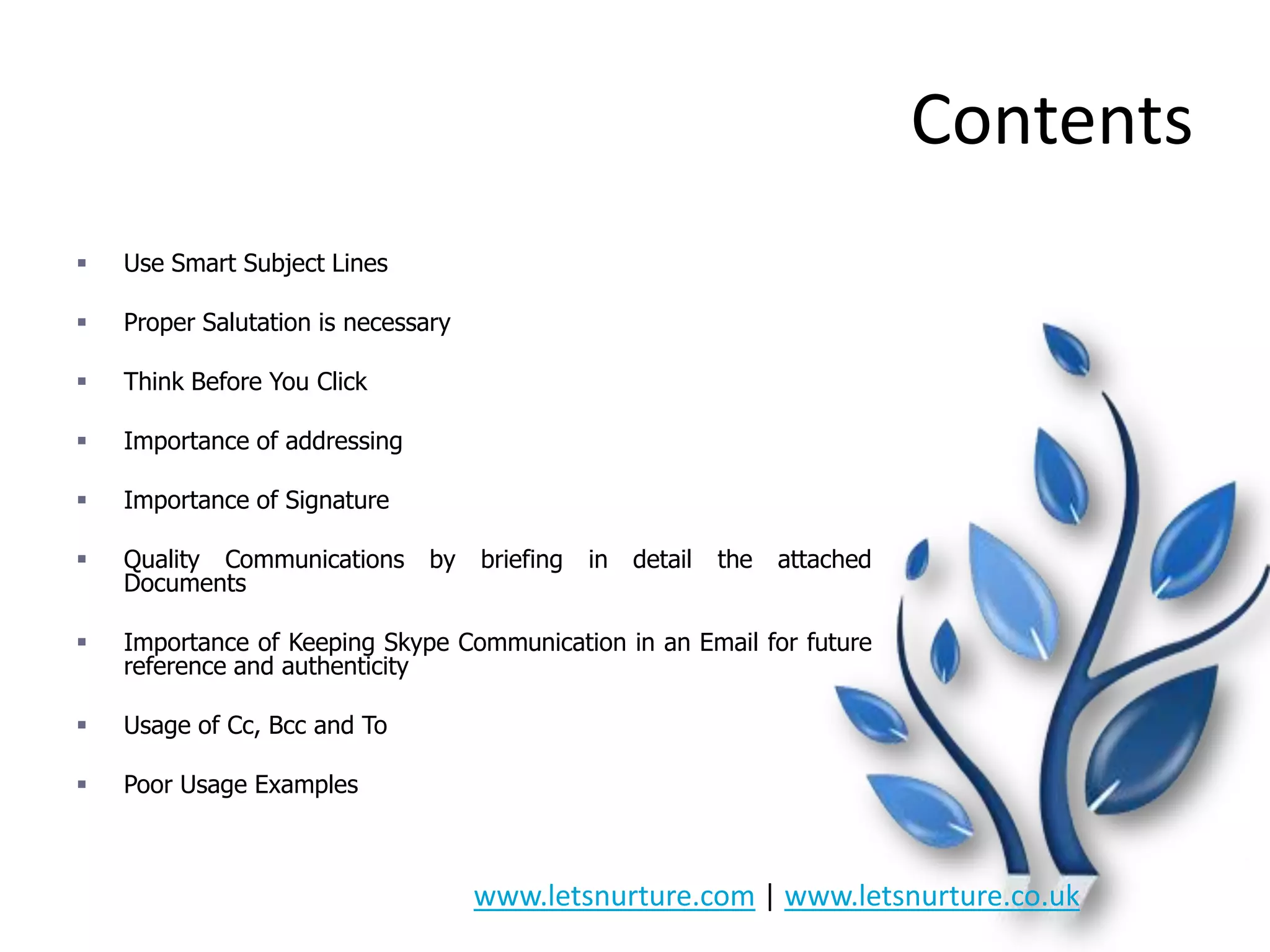 Presentation On Email Etiquettes | PPTX