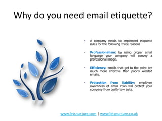 Presentation On Email Etiquettes | PPTX | Email | Internet
