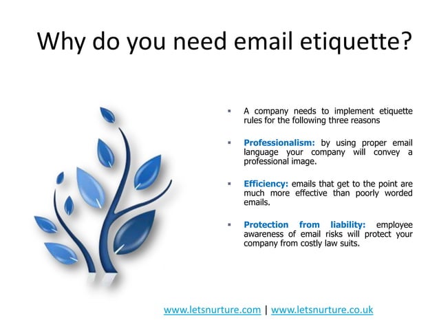 Presentation On Email Etiquettes | PPTX | Email | Internet