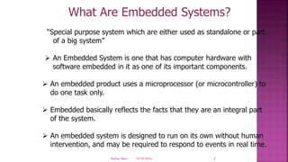 Presentation on embedded system | PPTX