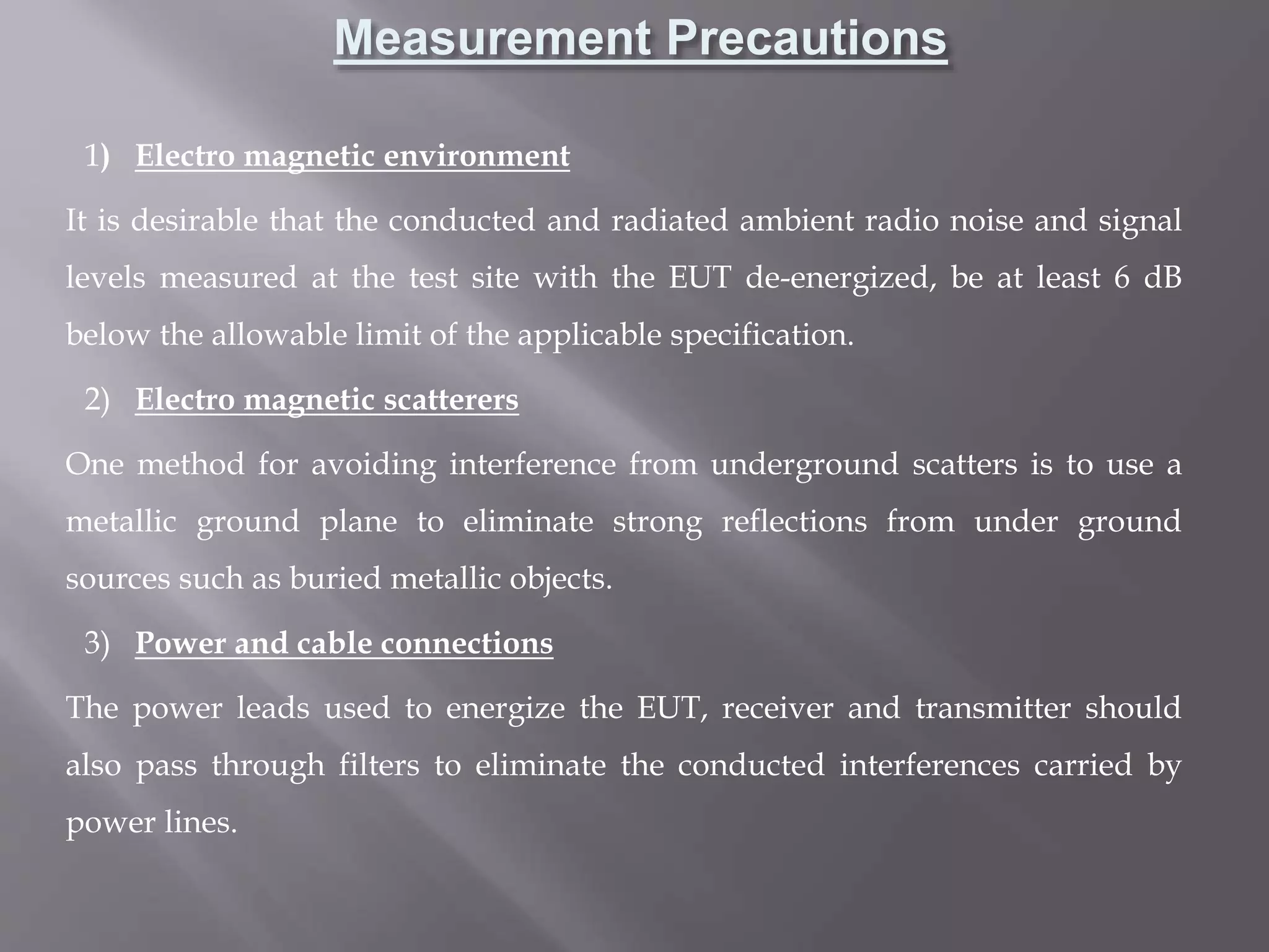 Presentation on emc testing and measurement | PPTX