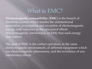 Presentation on emc testing and measurement | PPTX