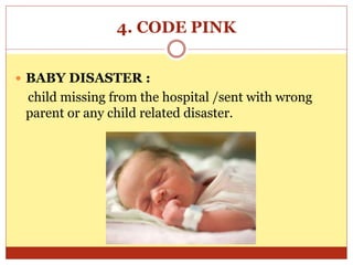 Presentation on emergency codes in a hospital | PPTX