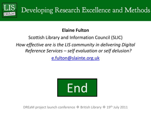 LIS DREaM 1: One Minute Madness | PPTX