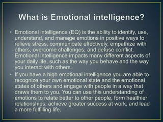 Presentation on emotional intelligence | PPTX