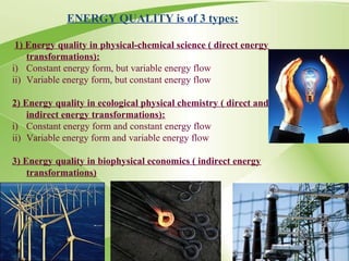 energy sources, quality , characteristics and classification( latika ...