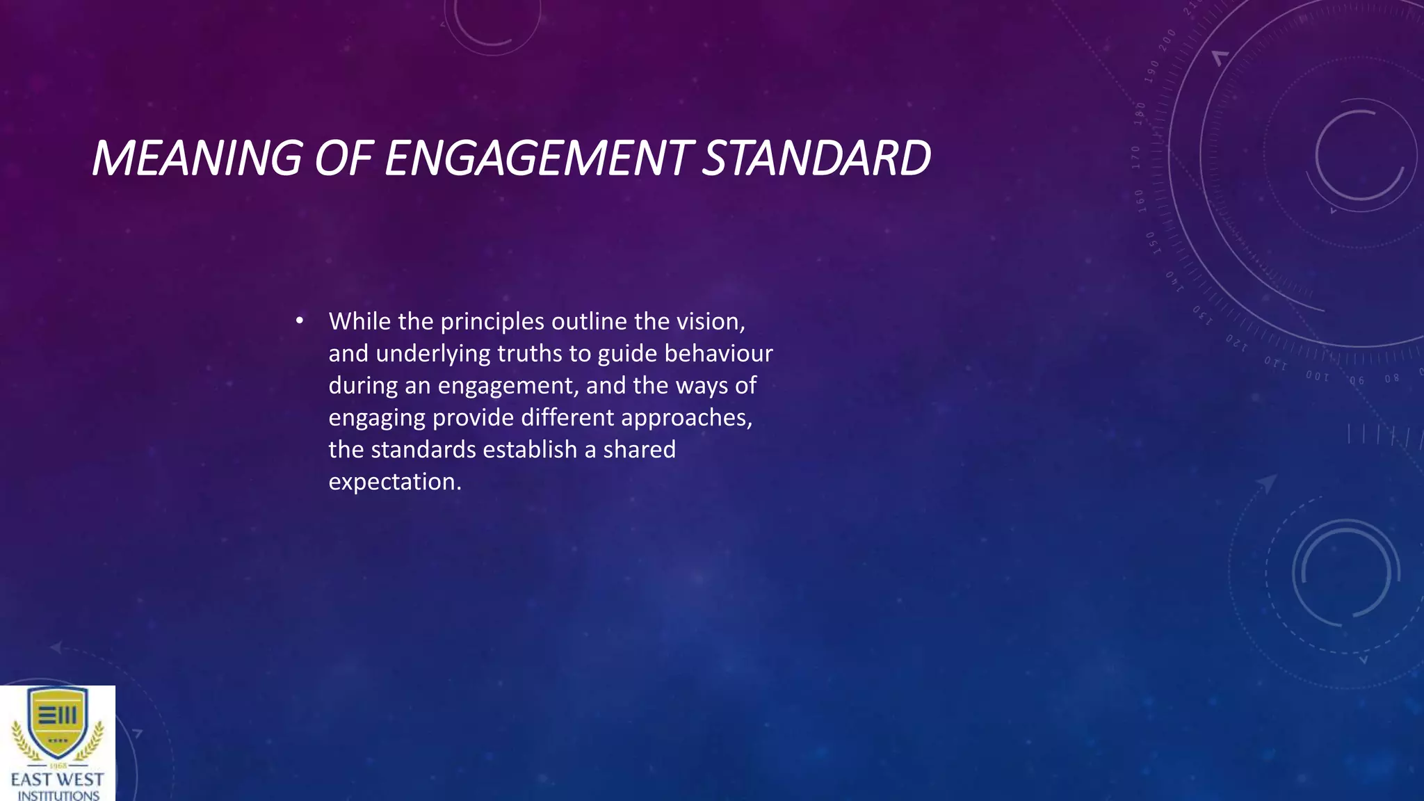 Presentation on (ENGAGEMENT STANDARD AND STANDARD SETTING PROCESS.pptx
