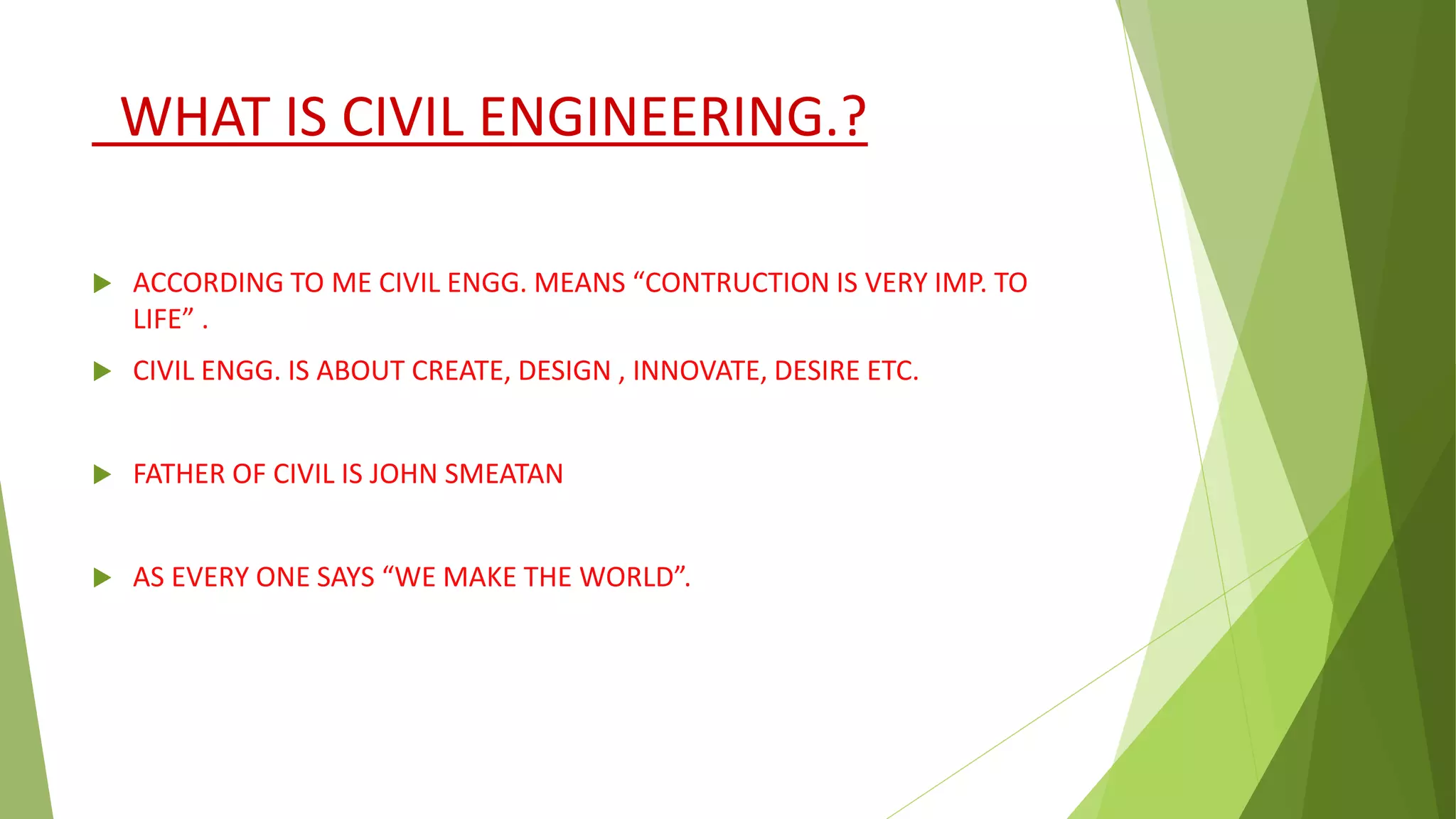 Innovations in Civil Engineering | PPTX