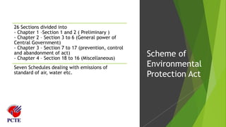 Presentation on environmental Protection act | PPTX
