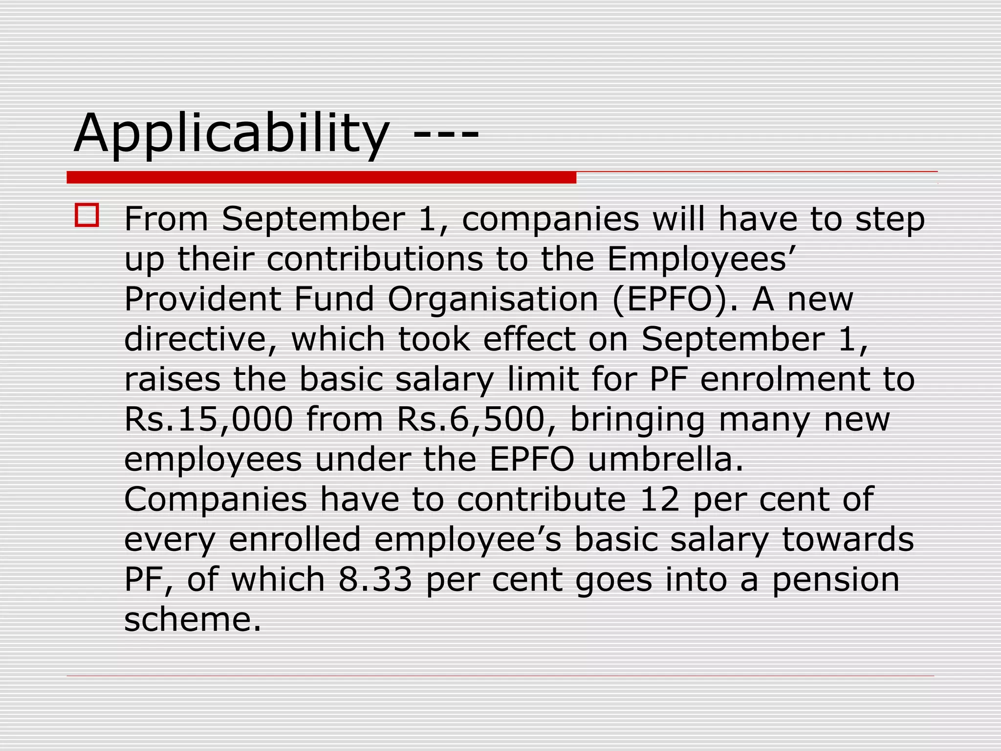 Presentation PF New Rules | PPT